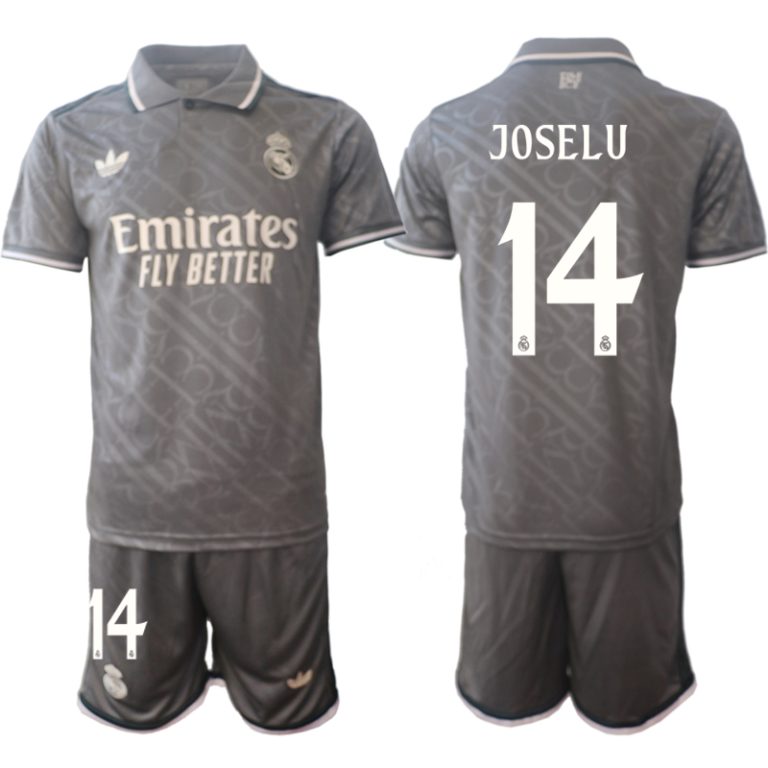 Poceni Moški Nogometni dresi kompleti Real Madrid Tretji 2024-25 Joselu ...